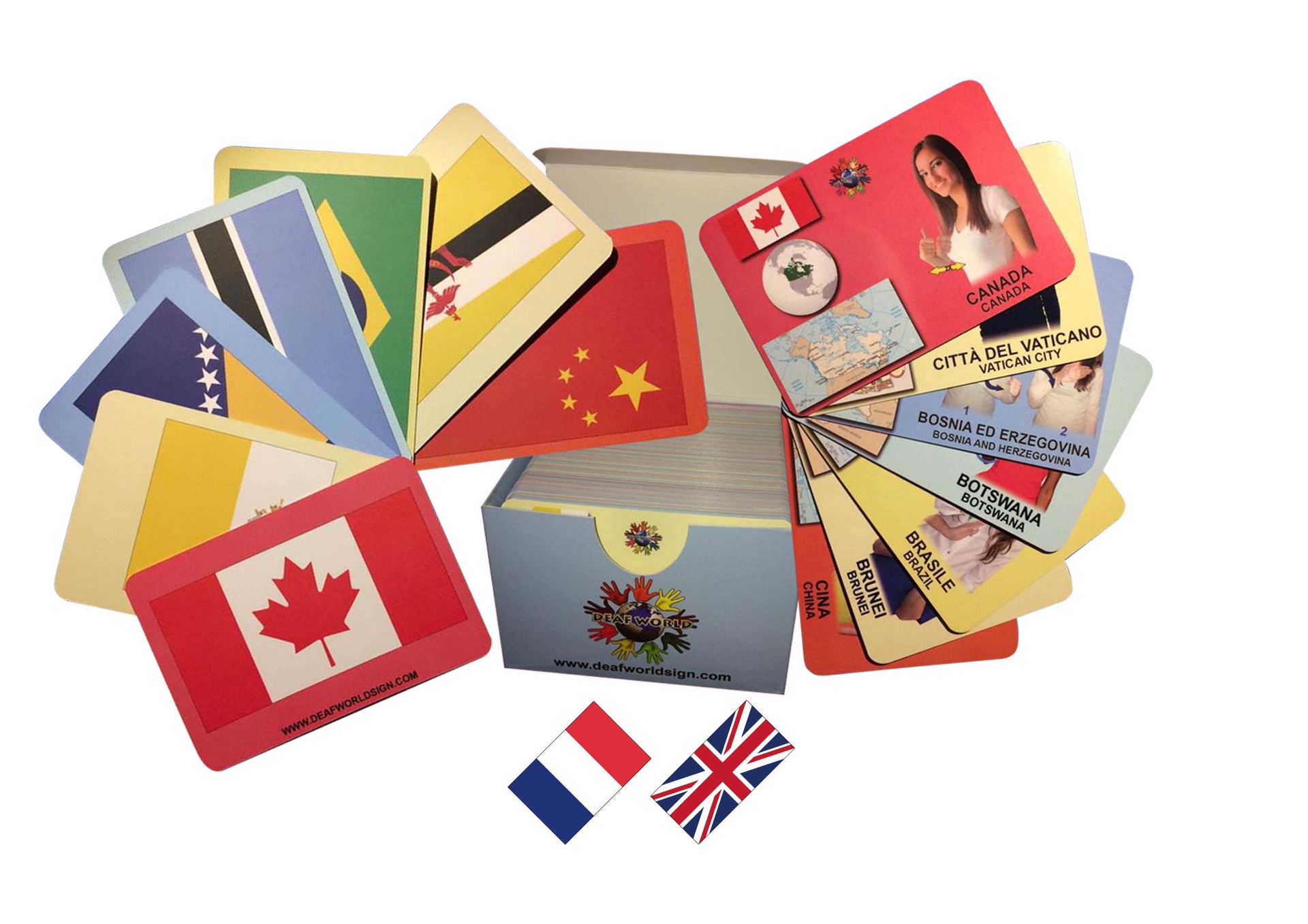 Cards on Sign languages (230 countries) - French (Français ...